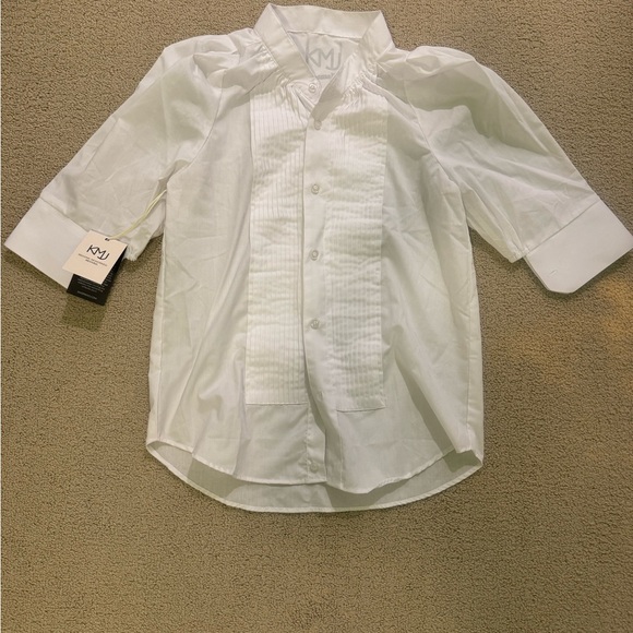 Tops | Kate Mchale Jensen Kmj Bontina Tux White No Ruffle | Poshmark